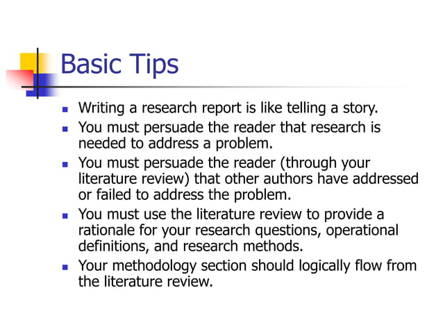 Tips for Writing Research Reports.ppt