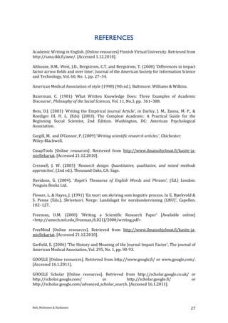 Tips for writing scientific journal articles | PDF