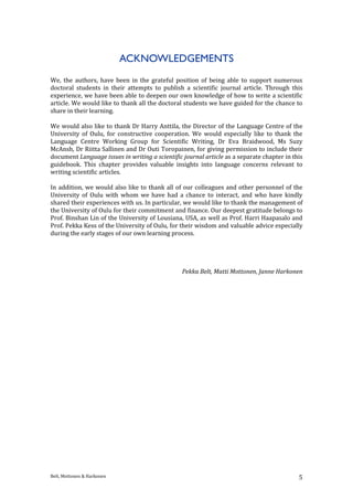 Tips for writing scientific journal articles | PDF