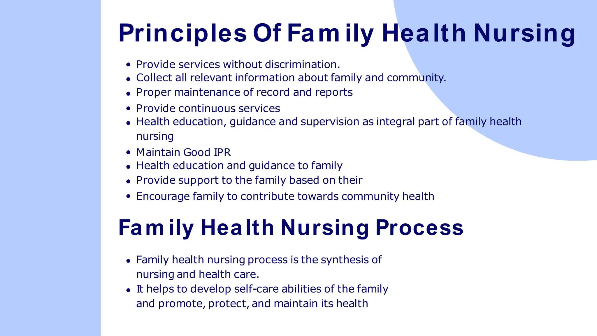 Tips for your health care : FAMILY ORIENTED NURSING | PPTX