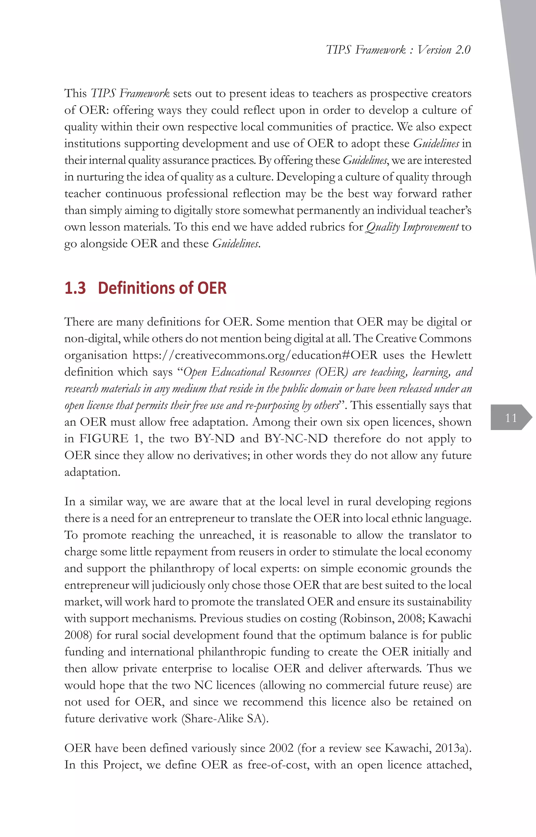 Tips framework version 2.0 low | PDF