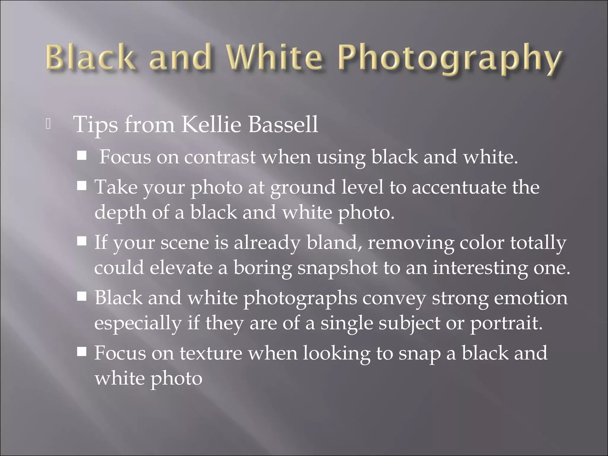 black & white ppt | PPT