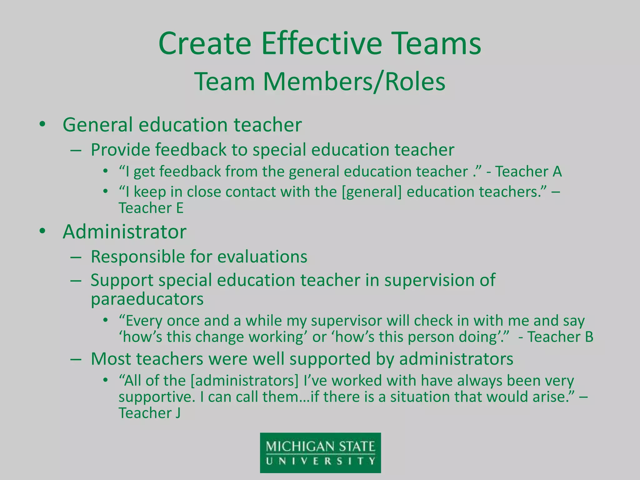 Tips From Teachers: Working with Paraeducators | PPT