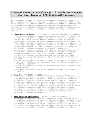 Separation Tip Sheets USAJobs.gov and Navy career wise & new dd 2648 | PDF