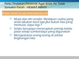 Tips Hemat Air | PPT