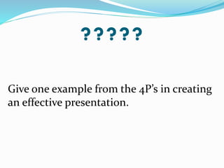 Tips in creating effective presentation | PPT