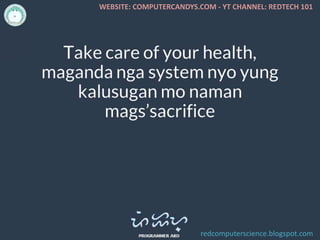 Tips in creating your own system - computer technology student computer science student ...