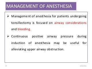 Tips in otolaryngology anesthesia | PPTX