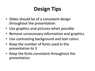 Tips in Powerpoint Presentation | PPT