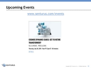 Tips for Intermediate Cognos Report Studio Authors: Demos of Techniques, Tips and Tricks | PPT
