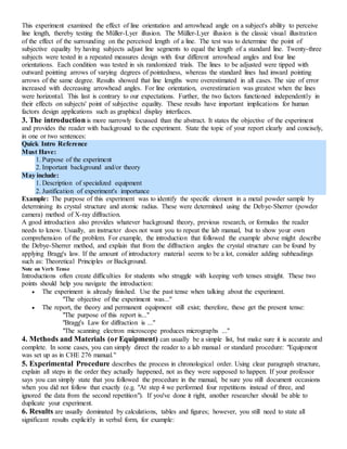 Tips in writing a lab report | DOCX | Educational Assessment | Education