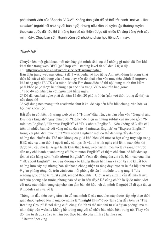 Tips luyện nghe english | PDF