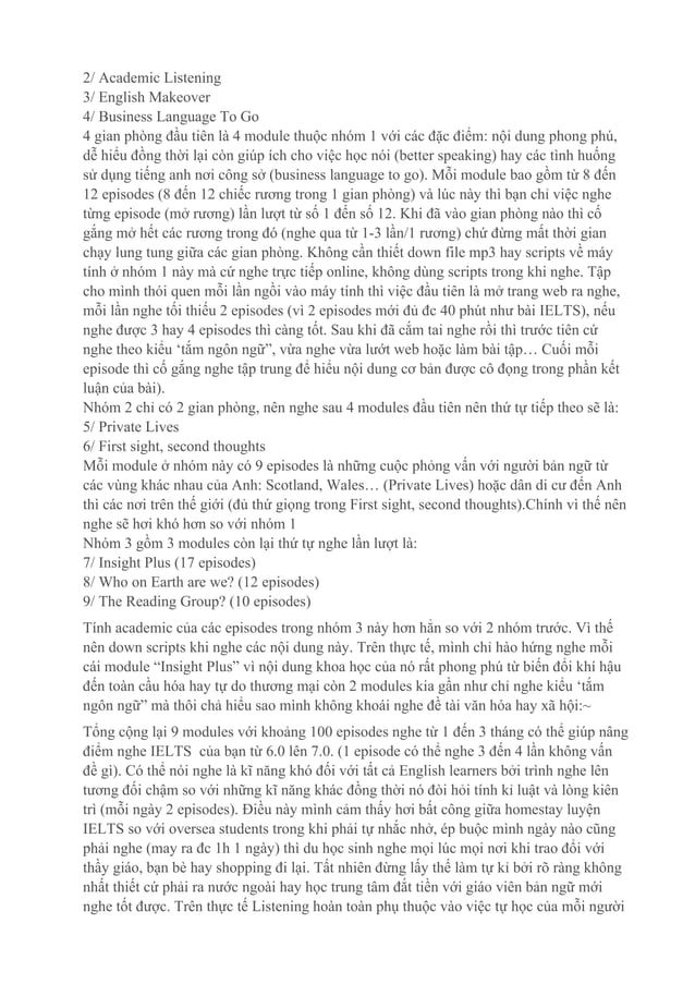 Tips luyện nghe english | PDF