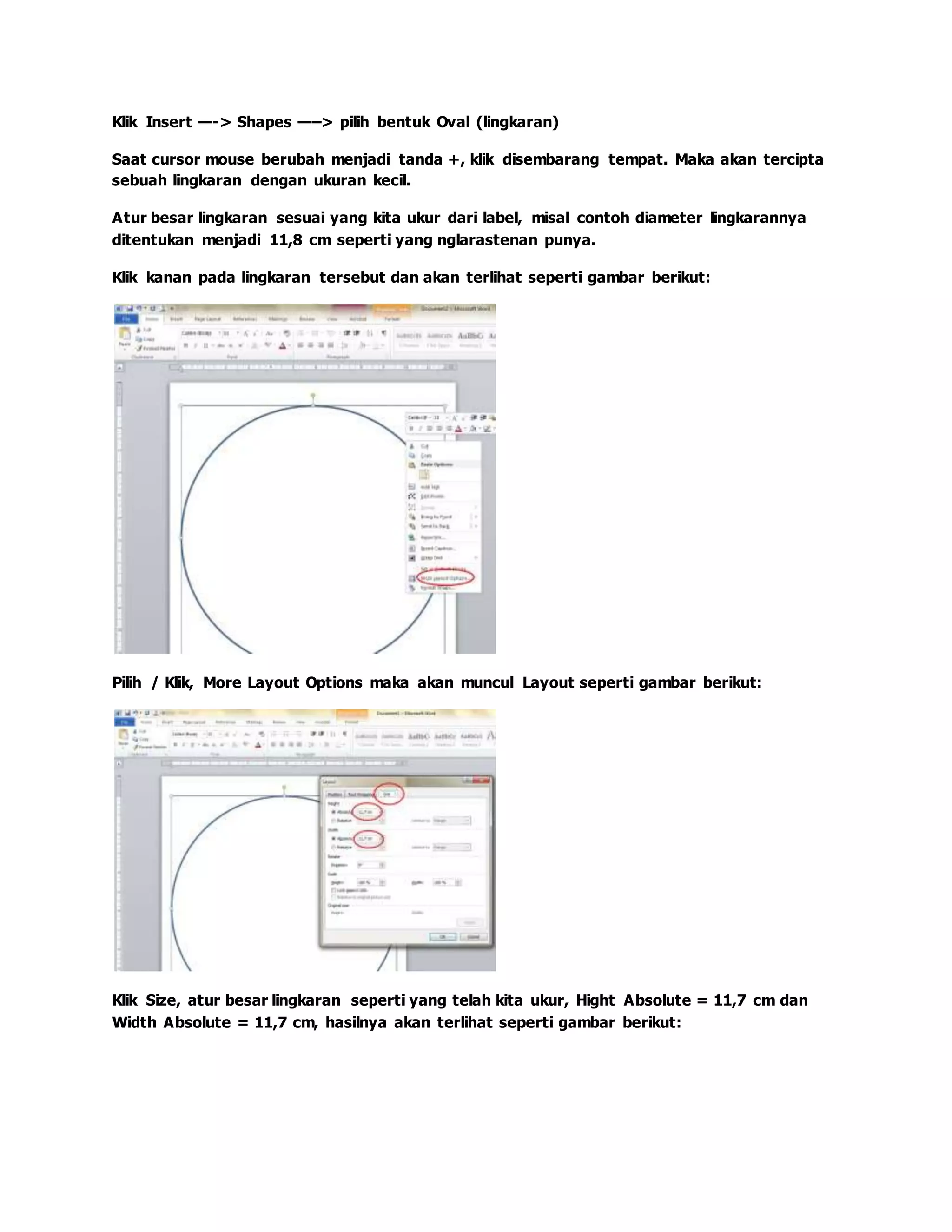 Tips membuat label cd dengan ms | DOCX