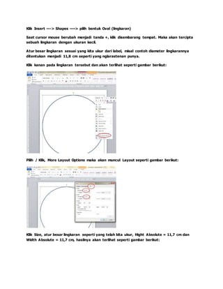 Tips membuat label cd dengan ms | DOCX