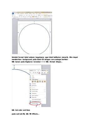 Tips membuat label cd dengan ms | DOCX