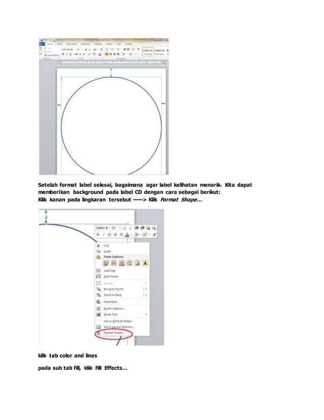 Tips membuat label cd dengan ms | DOCX