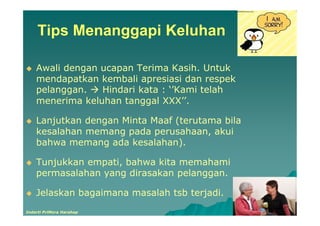 Tips membuat tanggapan keluhan | PDF