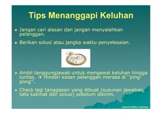 Tips membuat tanggapan keluhan | PDF