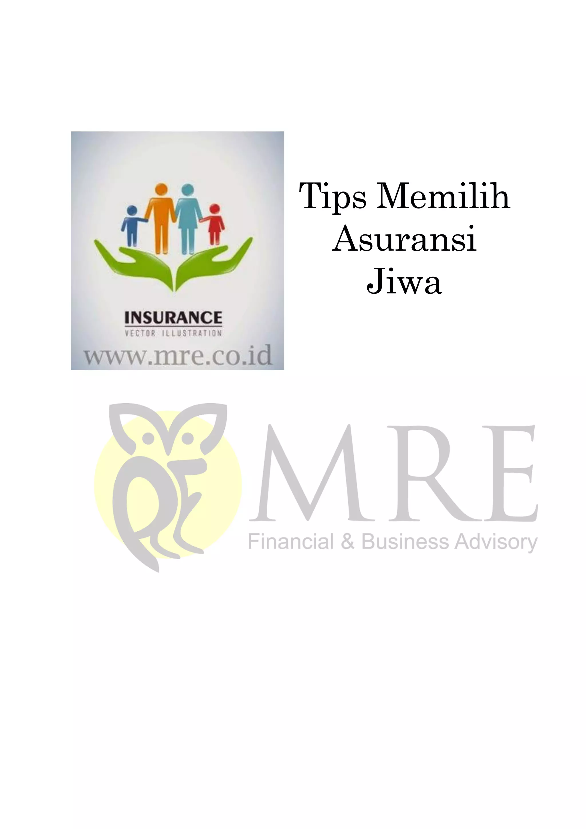 Tips memilih asuransi jiwa | PDF