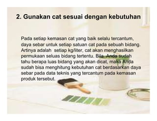 Tips memilih cat tembok | PDF
