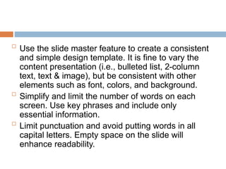 Tips of making effective | PPTX