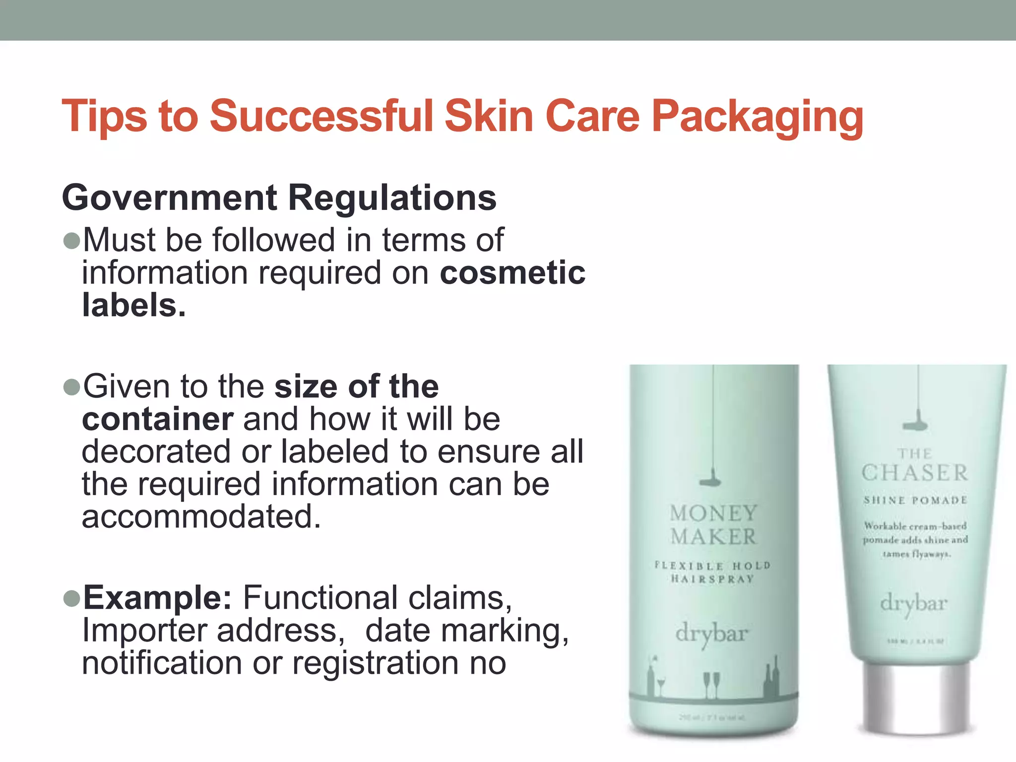 Tips of successful skincare packaging | PPTX