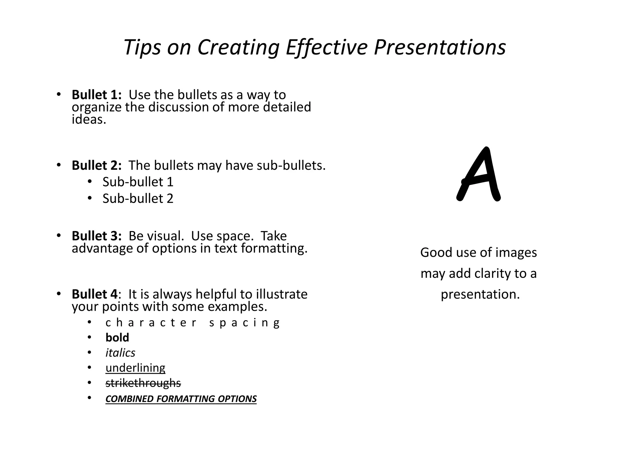 Tips on Creating a Presentation | PPTX