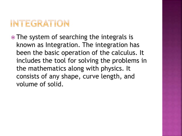 Tips on Differentiation and Integration of Calculus Homework | PPT