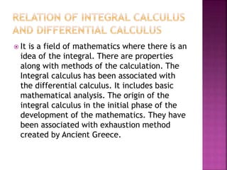 Tips on Differentiation and Integration of Calculus Homework | PPT