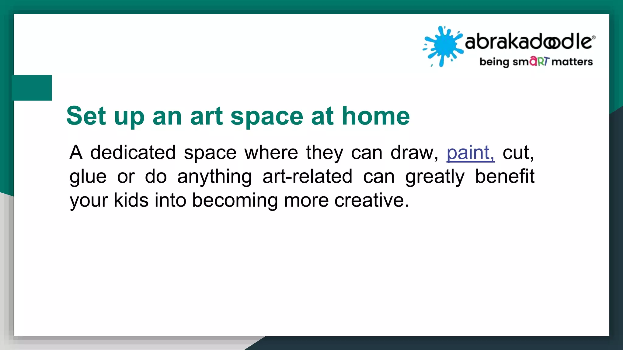 Tips on how to instill creativity in your kids through art ...