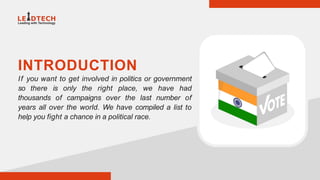 Tips on How to Win Election - LEADTECH | PPTX | Elections | Politics