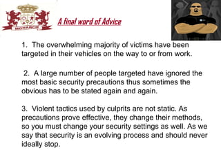 Tips on mugging,extortion and kidnapping | PPT