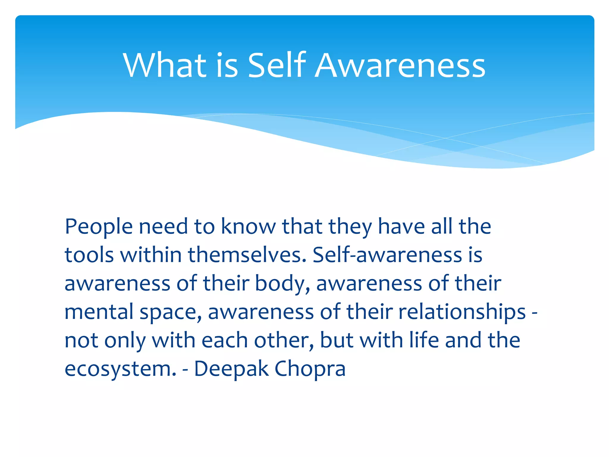 Tips on self awareness | PPT