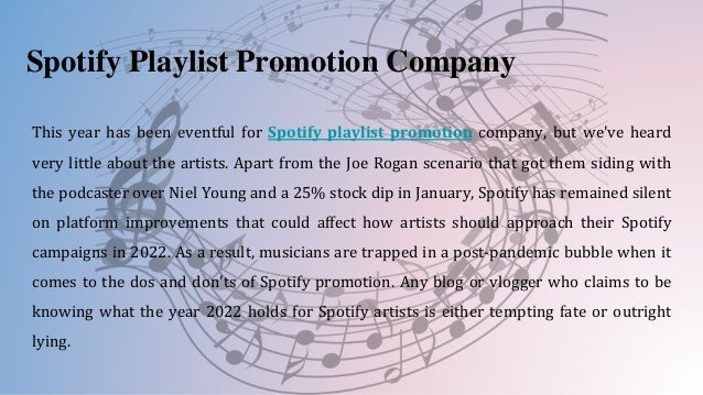 Tips On Spotify Promotion for 2022 | PPTX