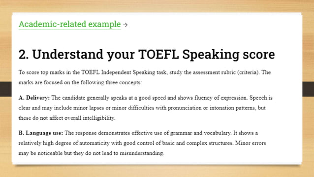 Tips on TOEFL Speaking Exam -.pptx