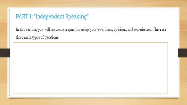 Tips on TOEFL Speaking Exam -.pptx