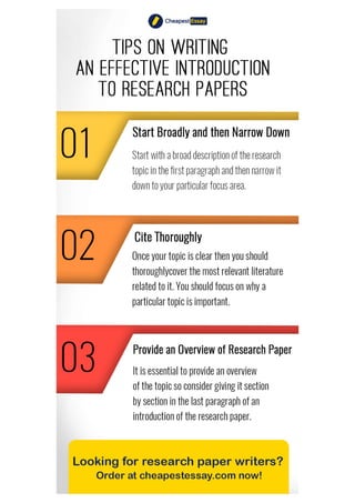 Tips on Writing an Effective Introduction to Research Papers | PDF