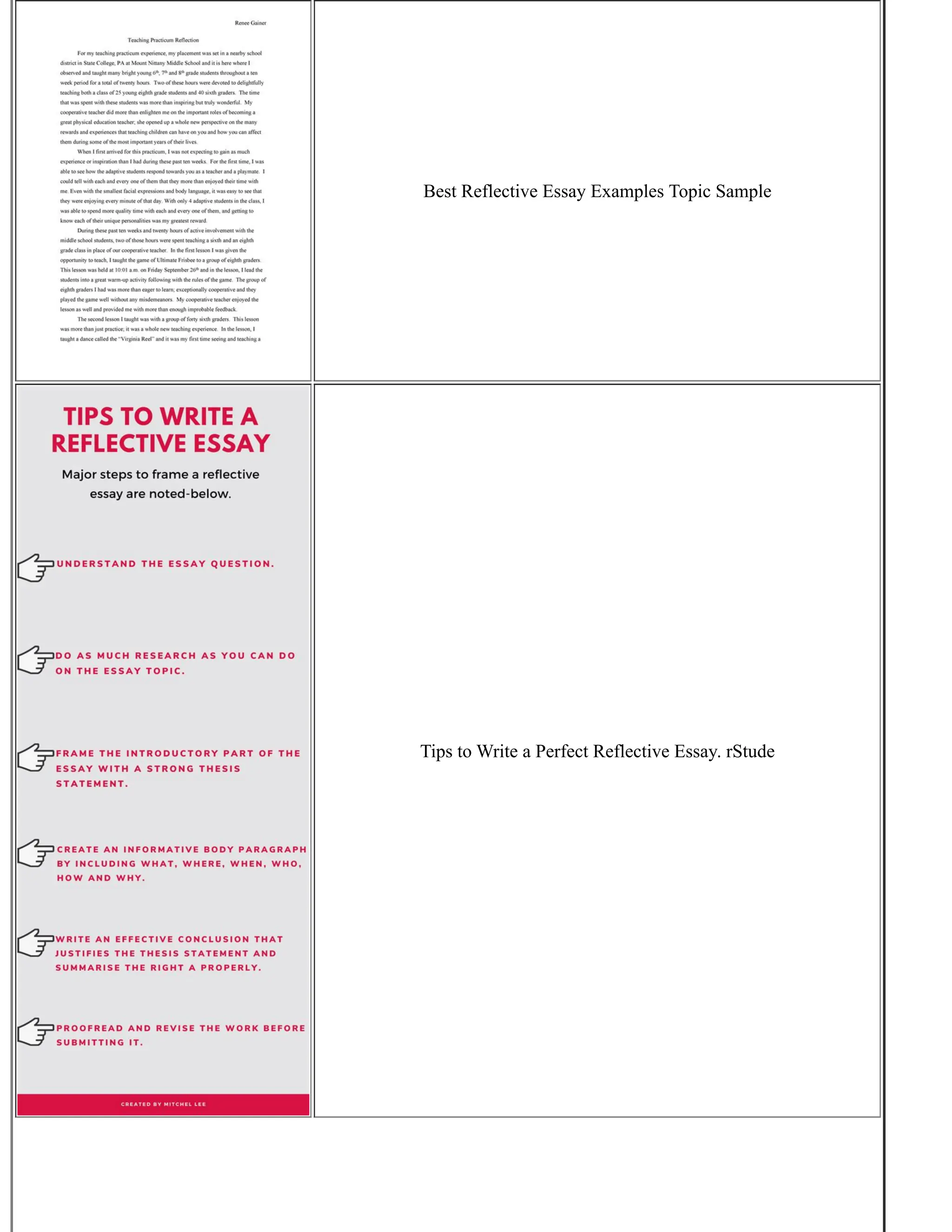 Tips On Writing A Reflective Essay | PDF