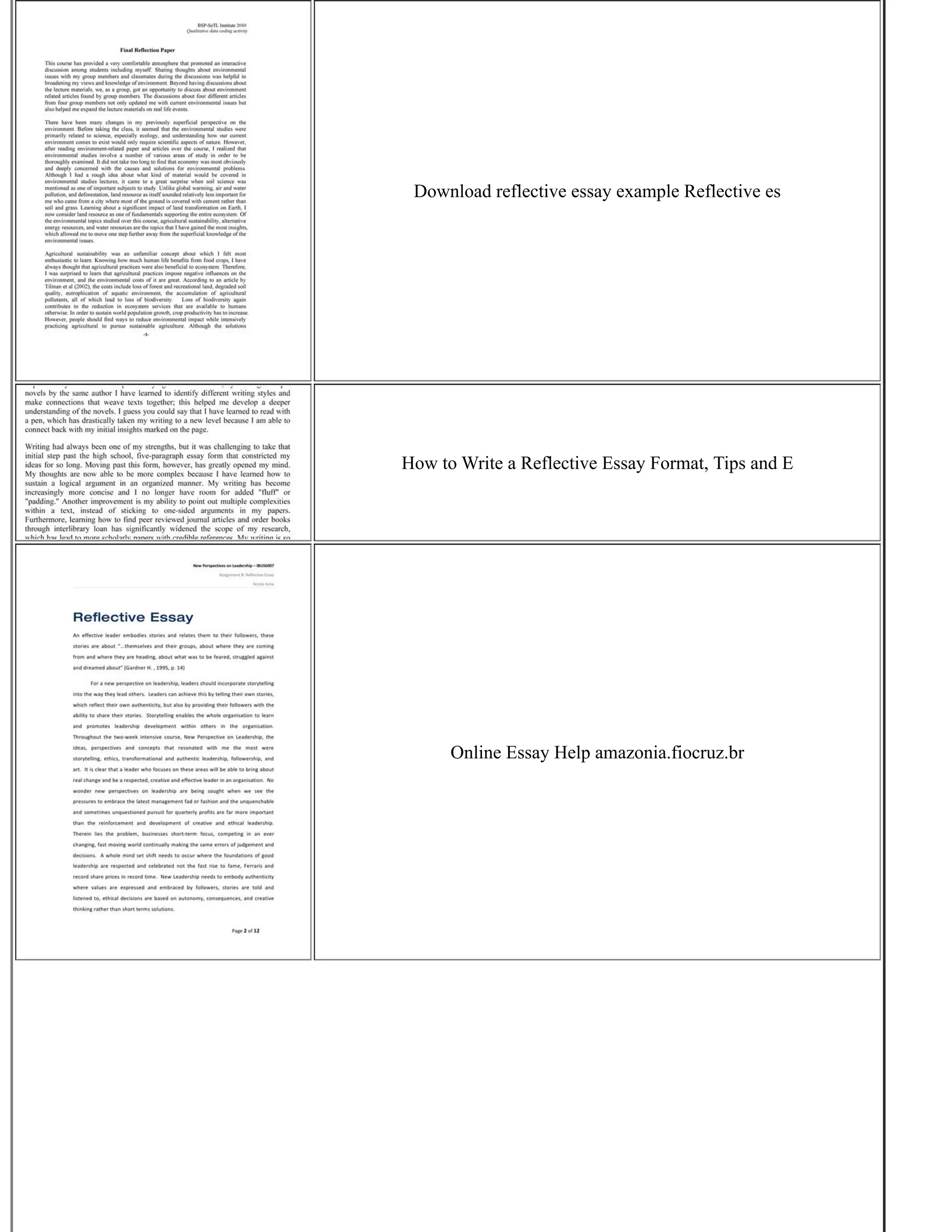 Tips On Writing A Reflective Essay | PDF