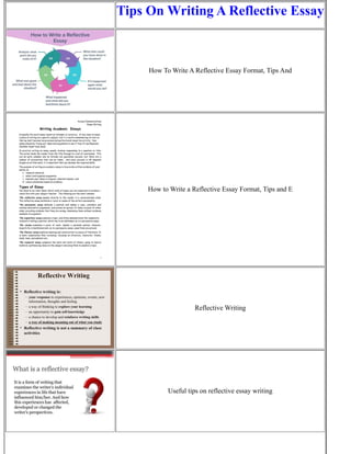 Tips On Writing A Reflective Essay | PDF