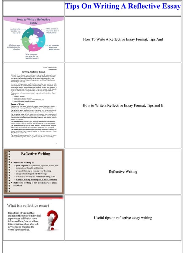 Tips On Writing A Reflective Essay | PDF