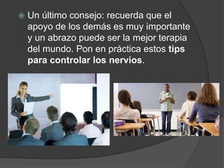 Tips para controlar los nervios | PPTX
