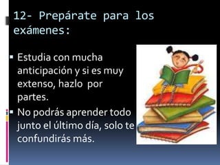 Tips para mejorar habitos de estudio | PPSX