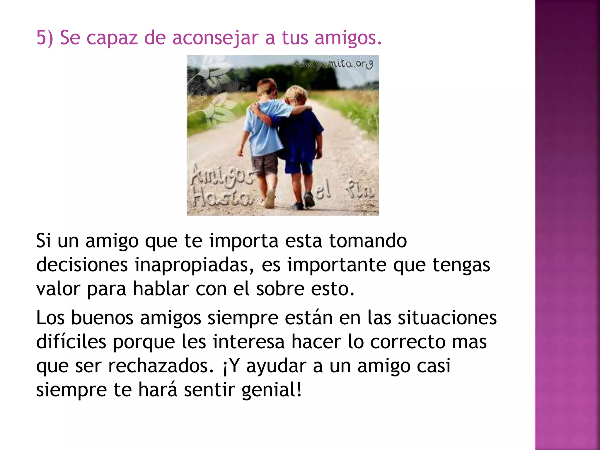 Tips para ser el amigo que todos quieren | PPT