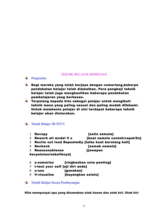 Tips pelajar cemerlang | DOC