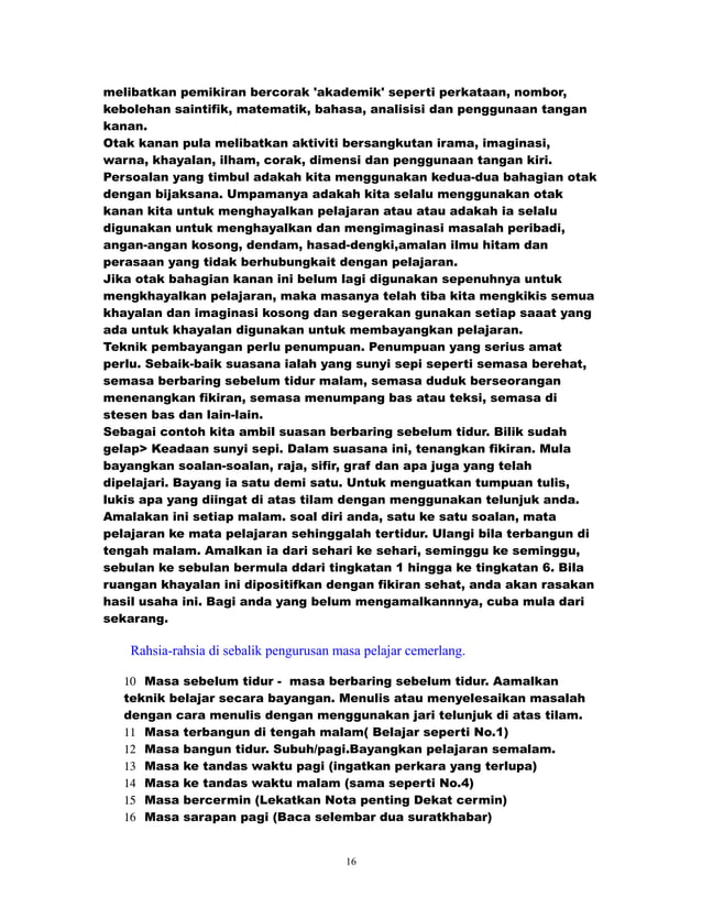 Tips pelajar cemerlang | DOC