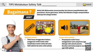 Tips safety talk BEBERAPA KEGIATAN SAFETY TALK.pdf