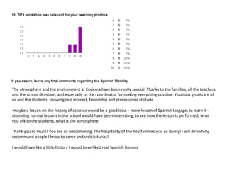 Tips spanish mobility teacher survey results | PPT
