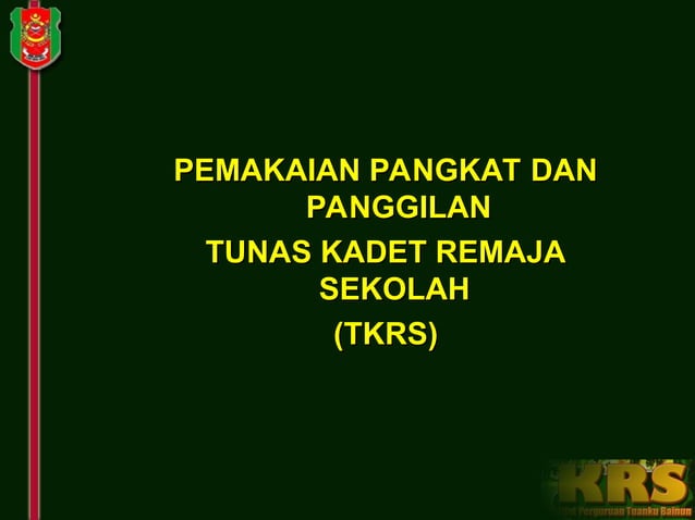 TIPS TKRS.ppt UNTUK PENILAIAN DAN KEGUNAAN GURU | PPT